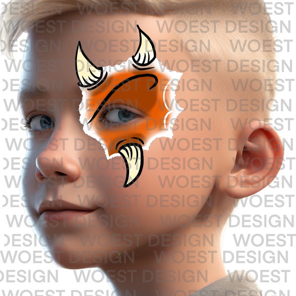 Blank Line Art Template Set B DIGITAL DOWNLOAD Face Paint Design Board ...