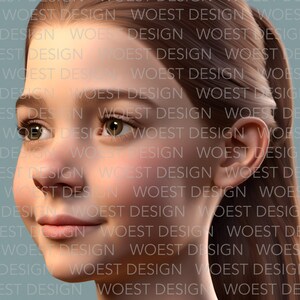 Blank Template Realistic Set 2A - DIGITAL DOWNLOAD - Face Paint Design ...
