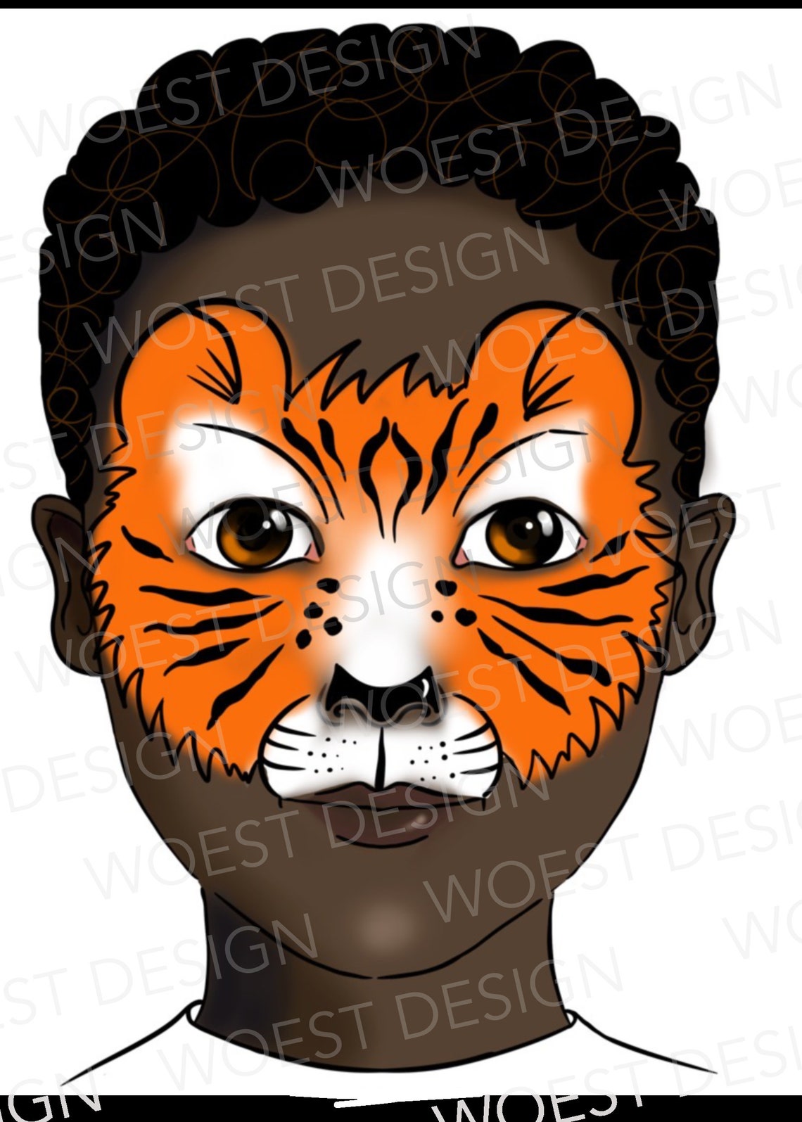 Basic Set A DIGITAL DOWNLOAD Face Paint Design Board Face Painting ...