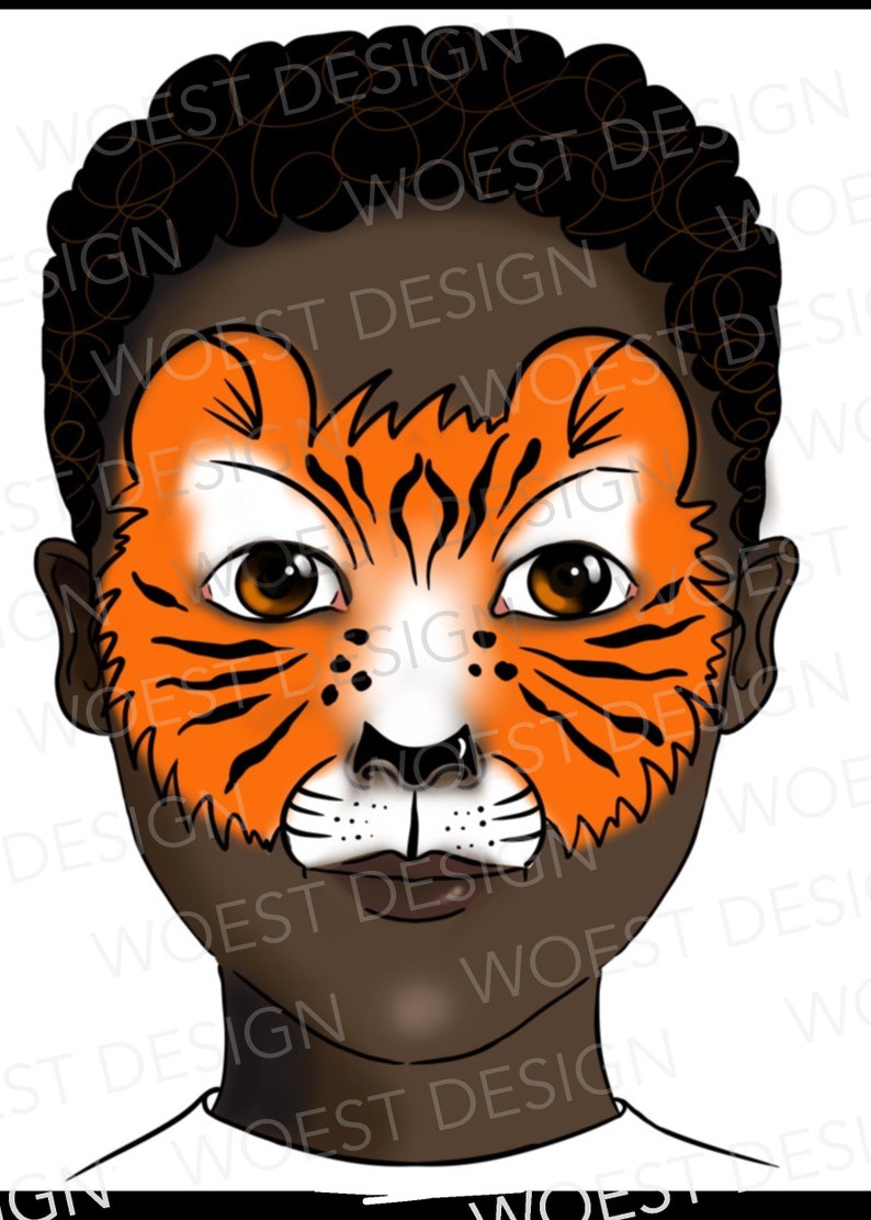 Basic Set A DIGITAL DOWNLOAD - Face Paint Design Board Face Painting ...