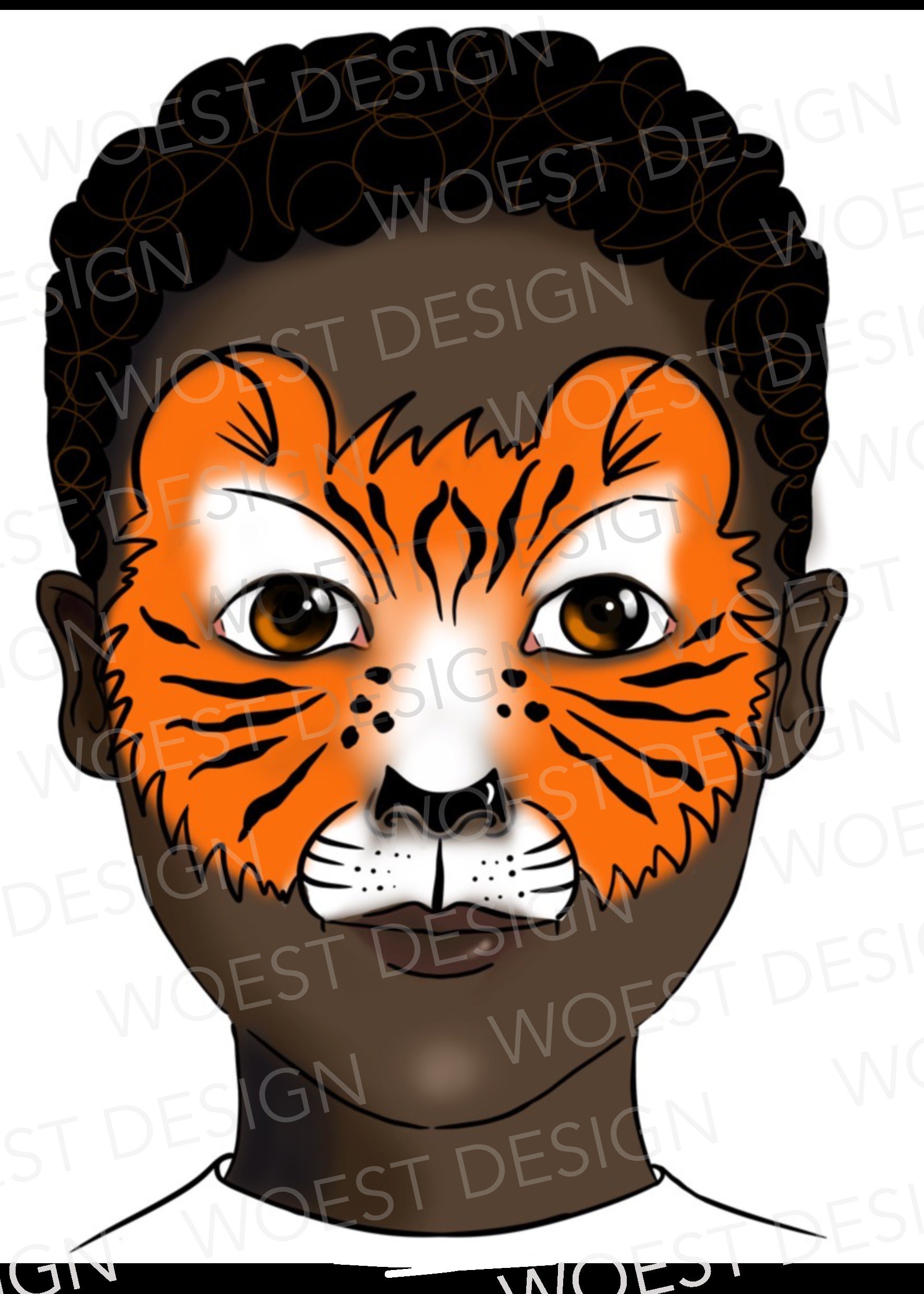 Basic Set A DIGITAL DOWNLOAD Face Paint Design Board Face Painting ...