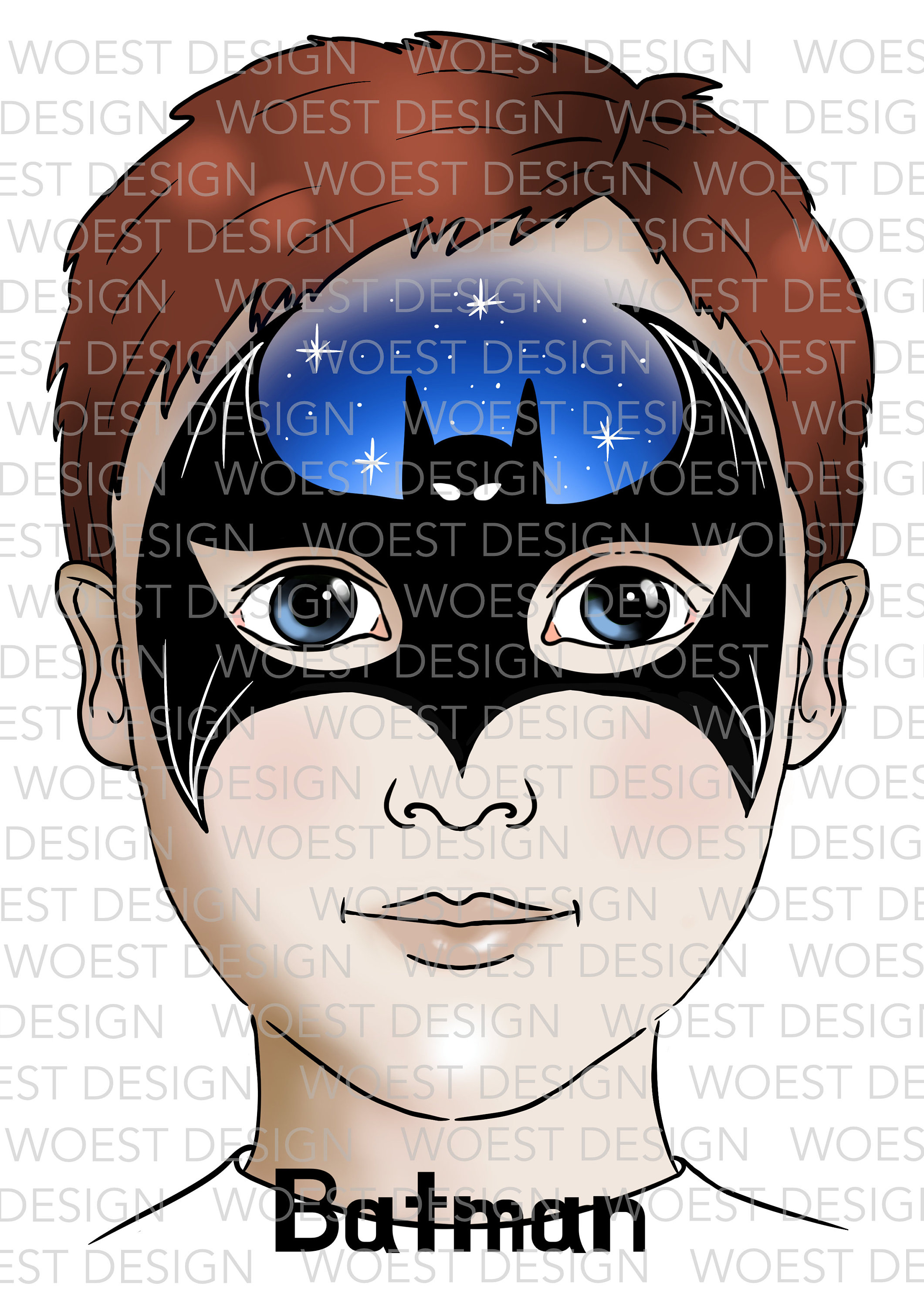 Super Hero Set DIGITAL DOWNLOAD - Face Paint Painting Design Board ...