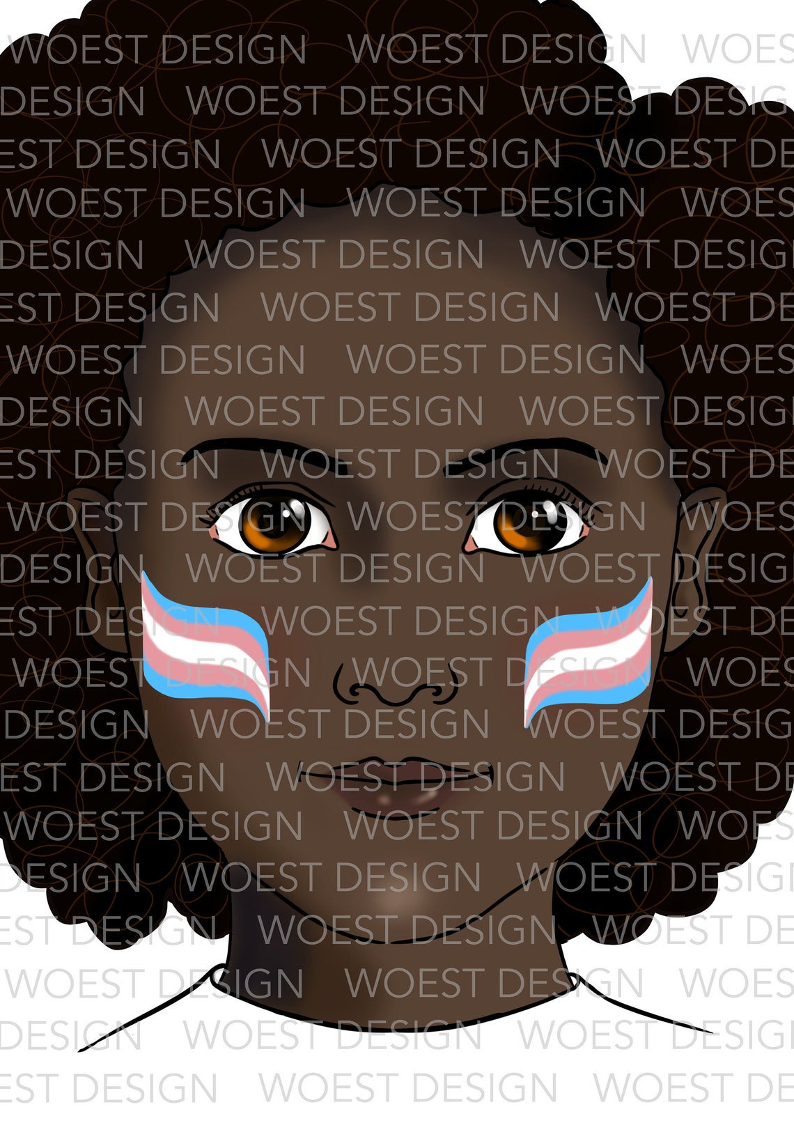 Pride Illustrative Style DIGITAL DOWNLOAD - Face Paint Design Board ...
