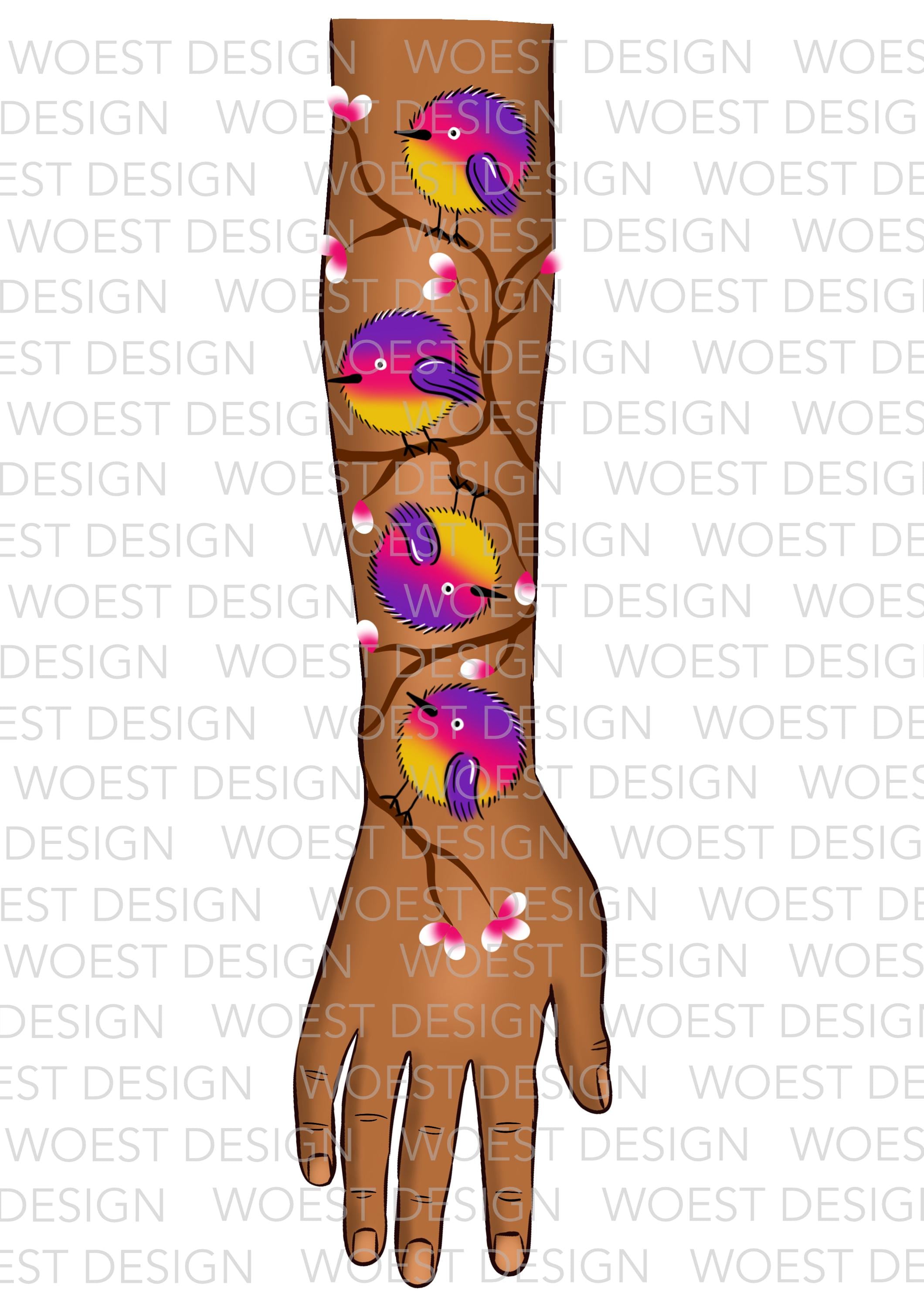 Face Paint Arm Set Illustrative Style DIGITAL DOWNLOAD - Face Paint ...