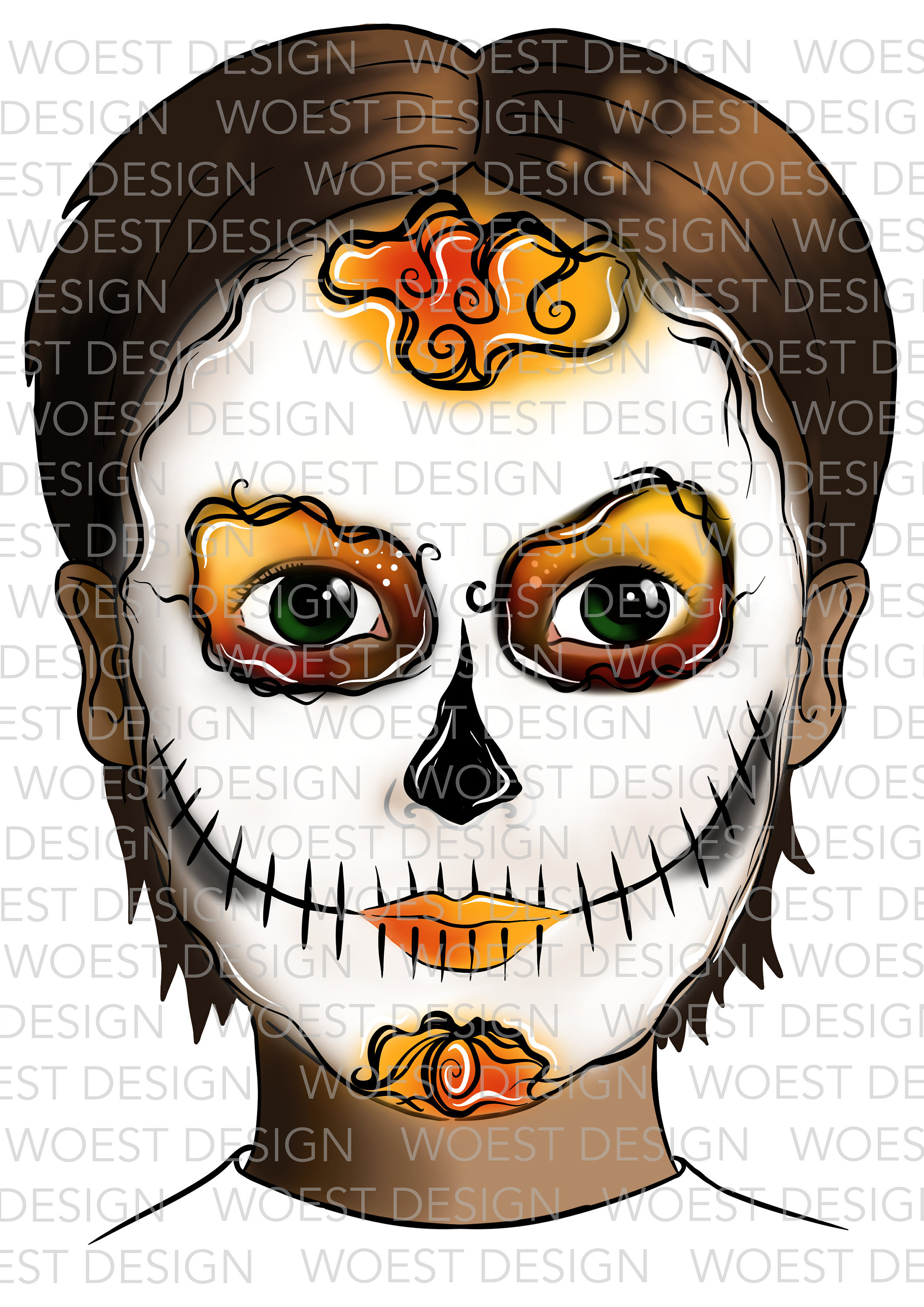 Sugar Skulls Set DIGITAL DOWNLOAD - Face Paint Design Board - Etsy