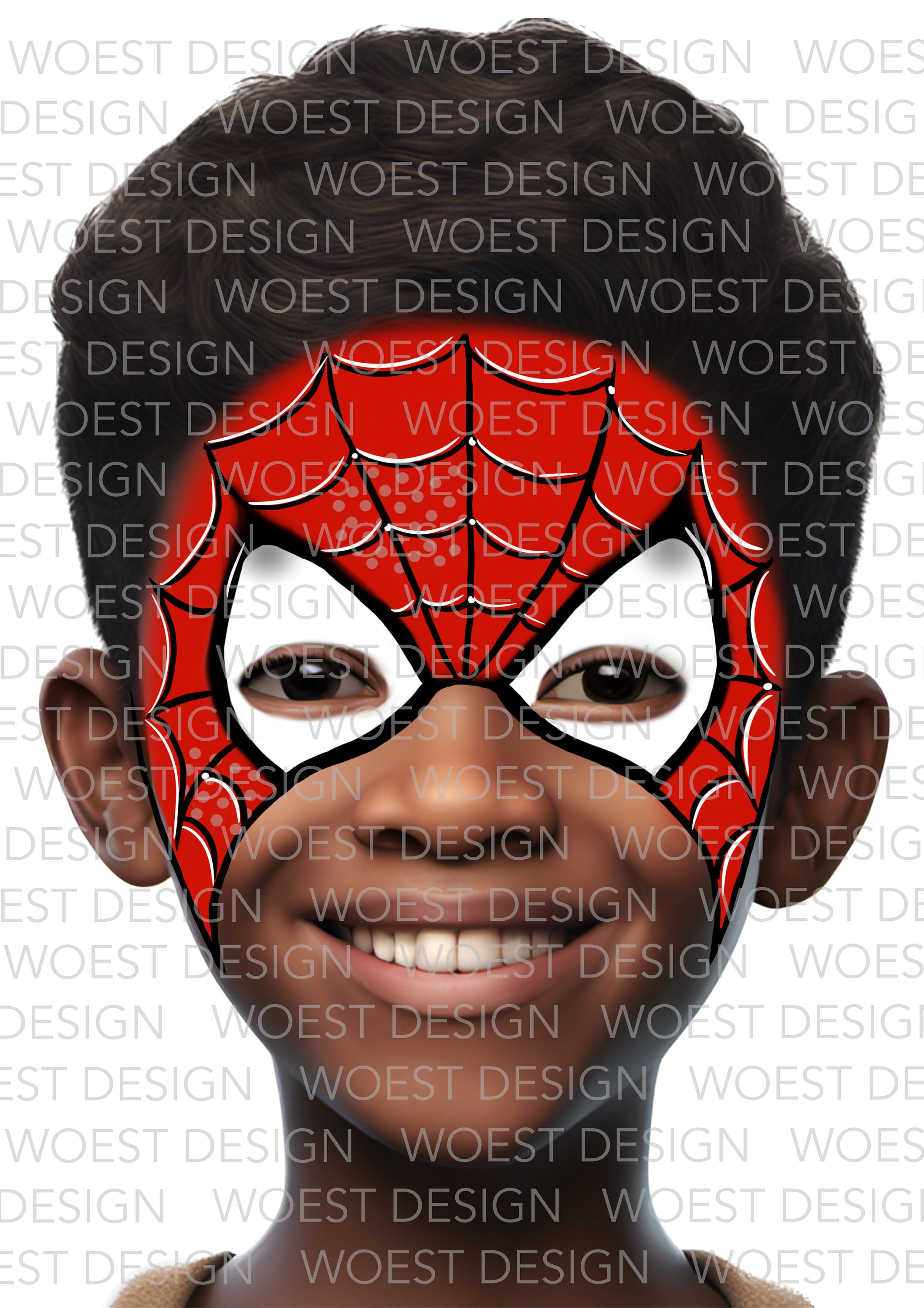 Mini Set A Realistic Style DIGITAL DOWNLOAD Facepaint Board Menu Face ...