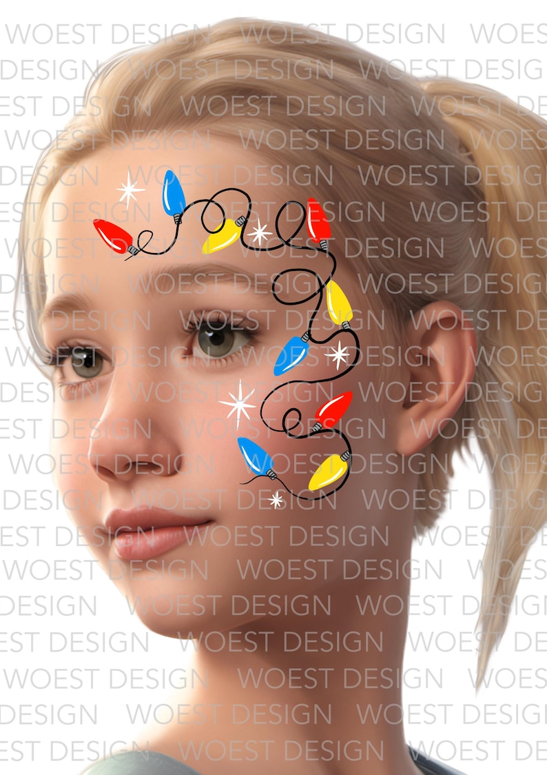 Christmas Set 2 Realistic Style DIGITAL DOWNLOAD - Face Paint Design ...