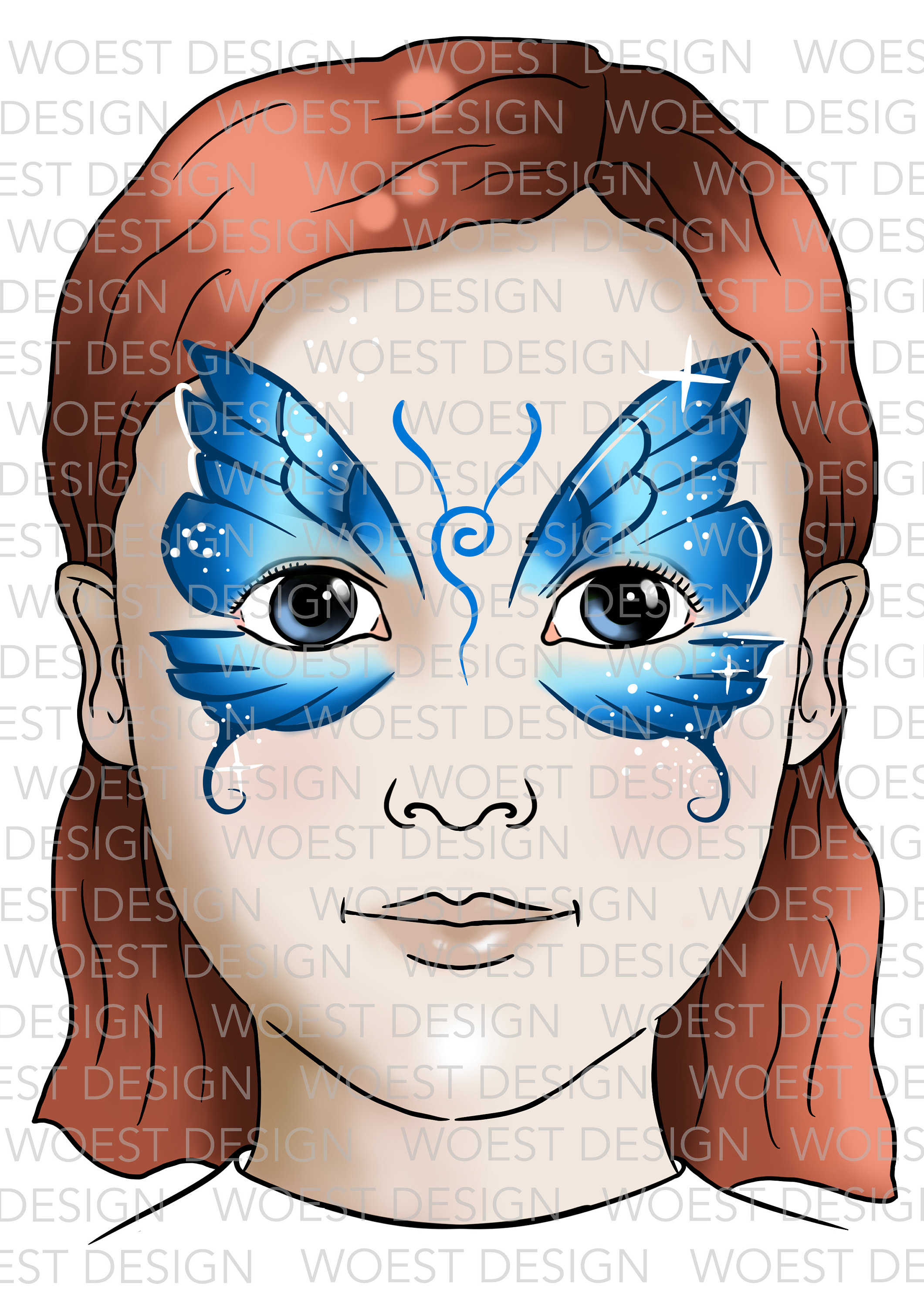 Winter Set DIGITAL DOWNLOAD - Face Paint Painting Design Board Template ...