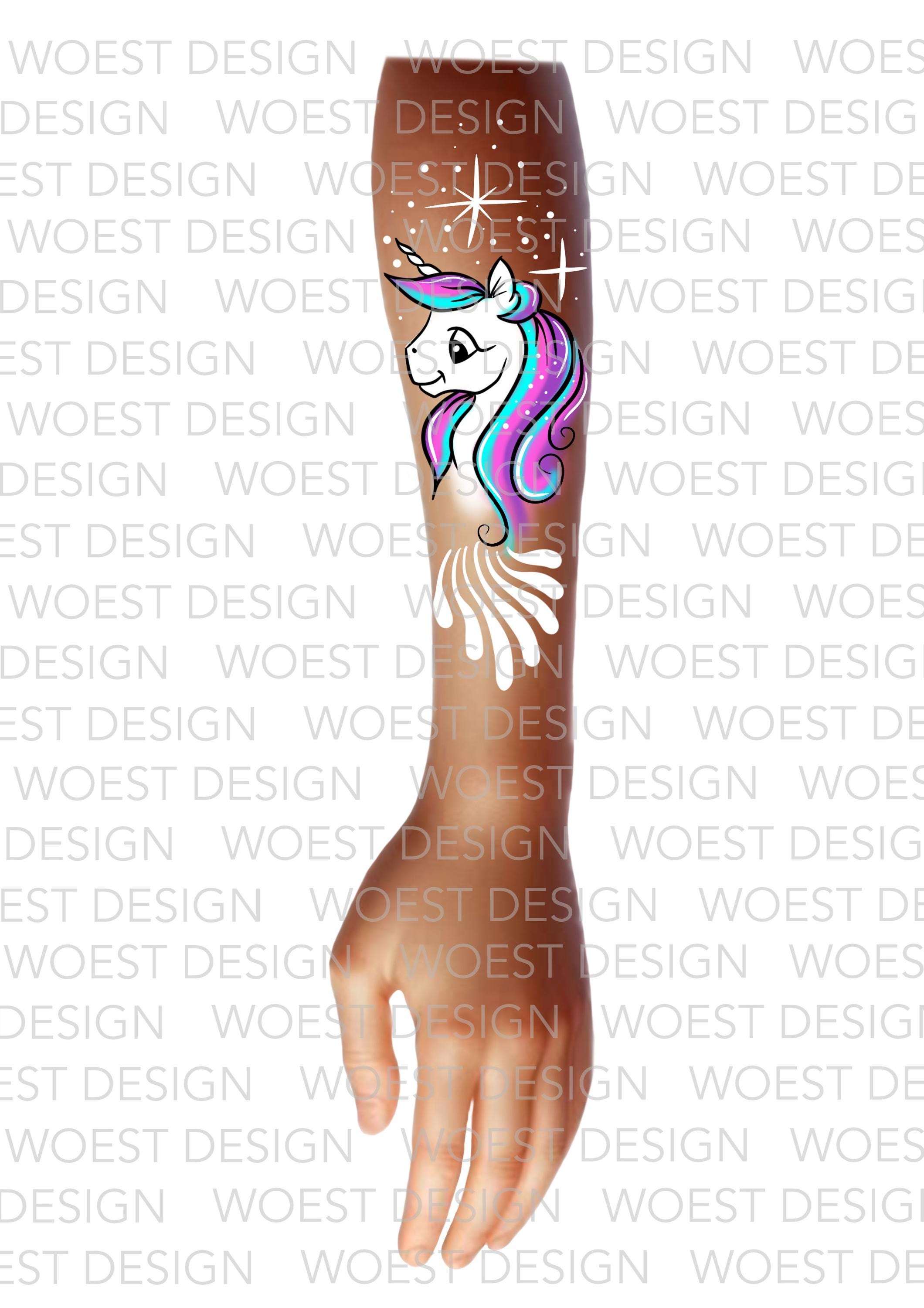 Face Paint Arm Set Realistic Style DIGITAL DOWNLOAD - Face Paint Design ...