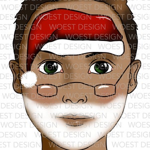 Christmas Set DIGITAL DOWNLOAD - Face Paint Painting Design Board ...