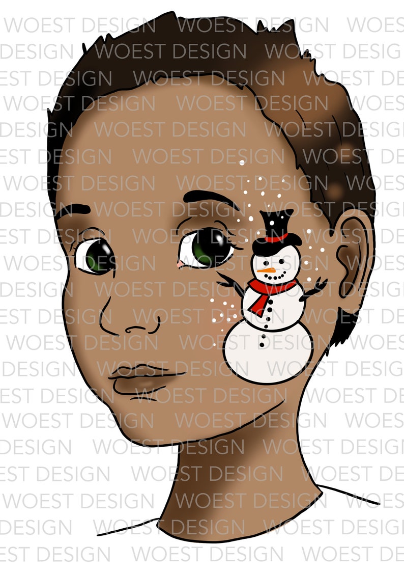 Winter Set DIGITAL DOWNLOAD - Face Paint Painting Design Board Template ...
