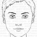 Blank Line Art Template Set A DIGITAL DOWNLOAD - Face Paint Design ...
