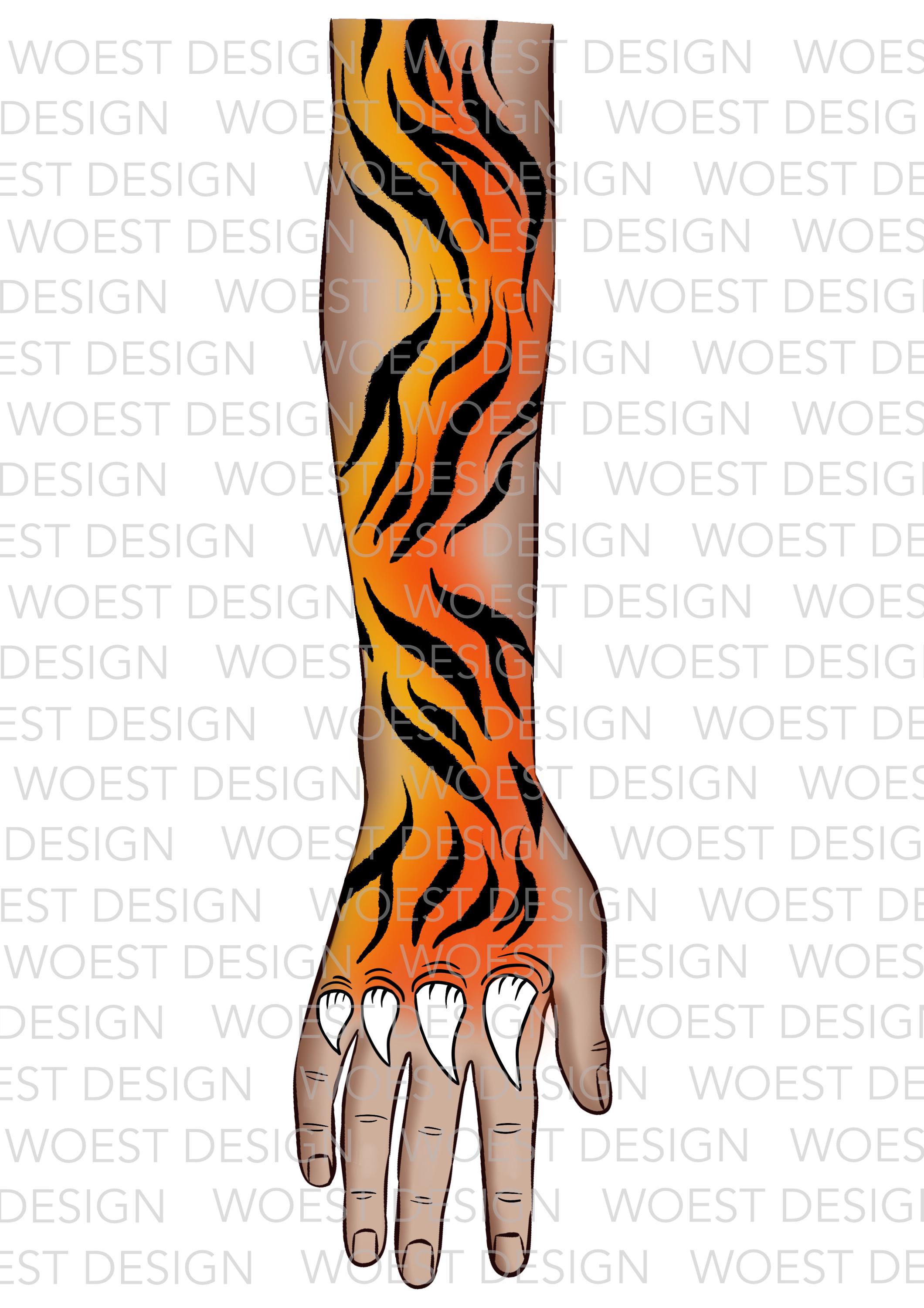 Face Paint Arm Set Illustrative Style DIGITAL DOWNLOAD - Face Paint ...