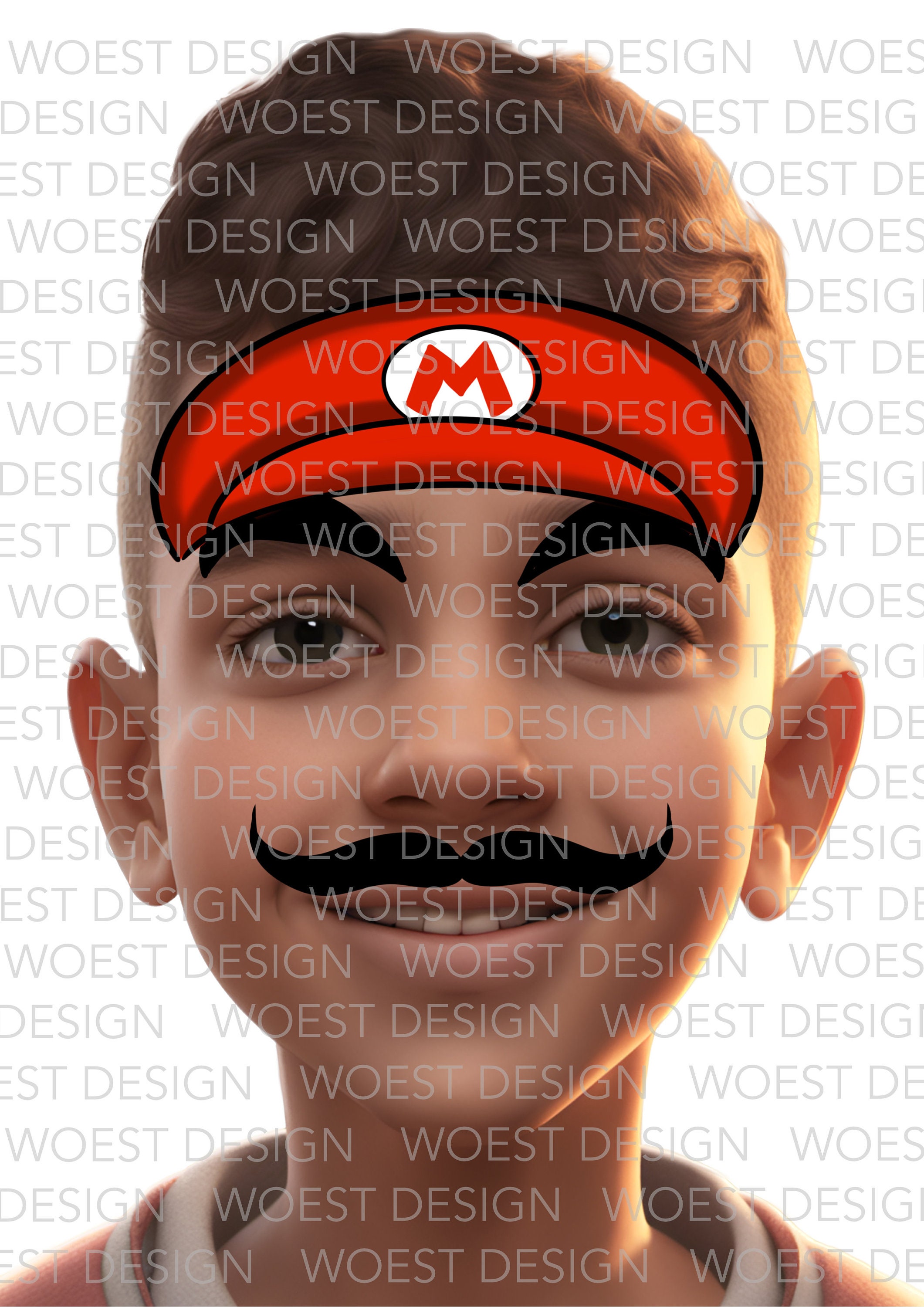 Basic Set B Realistic Style DIGITAL DOWNLOAD - Face Paint Design Board ...