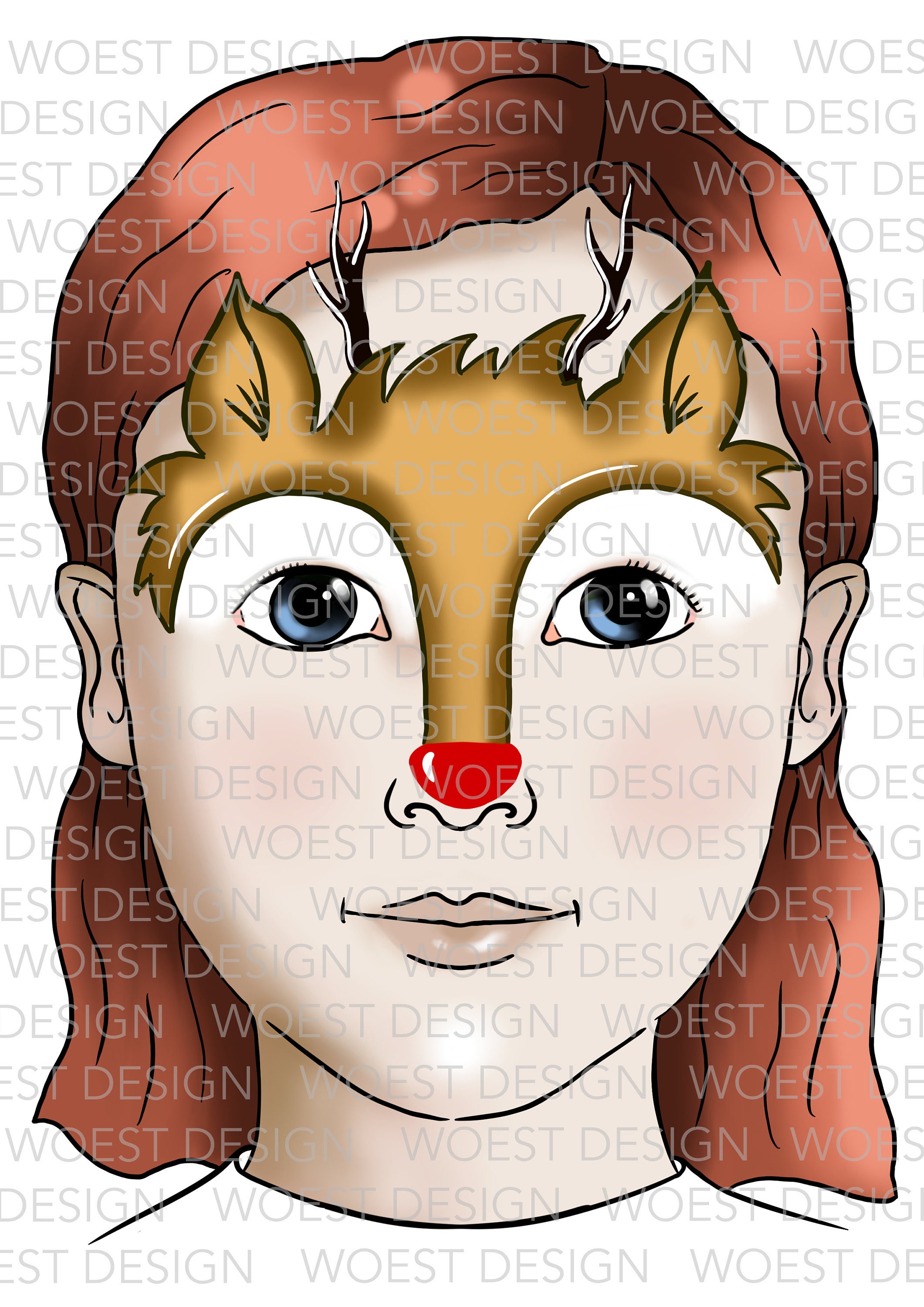 Christmas Set DIGITAL DOWNLOAD - Face Paint Painting Design Board ...