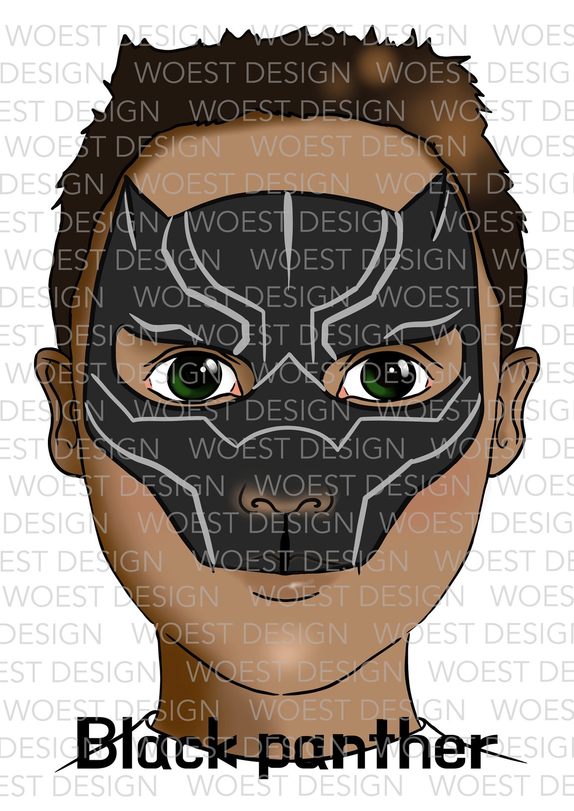 Super Hero Set DIGITAL DOWNLOAD Face Paint Painting Design Board ...