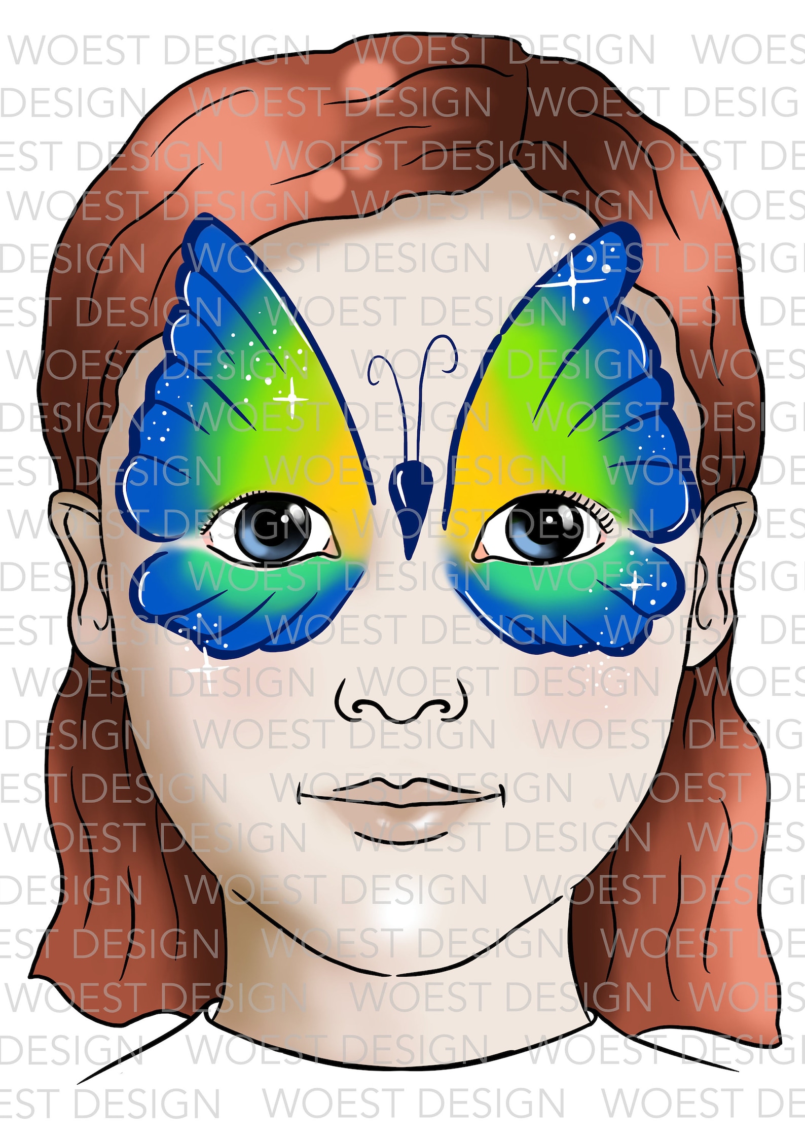 Mini Set A DIGITAL DOWNLOAD - Face Paint Board Menu Face Painting - Etsy