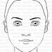 Blank Line Art Template Set B DIGITAL DOWNLOAD - Face Paint Design ...