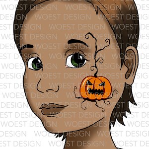Halloween Set DIGITAL DOWNLOAD - Face Paint Painting Design Board ...