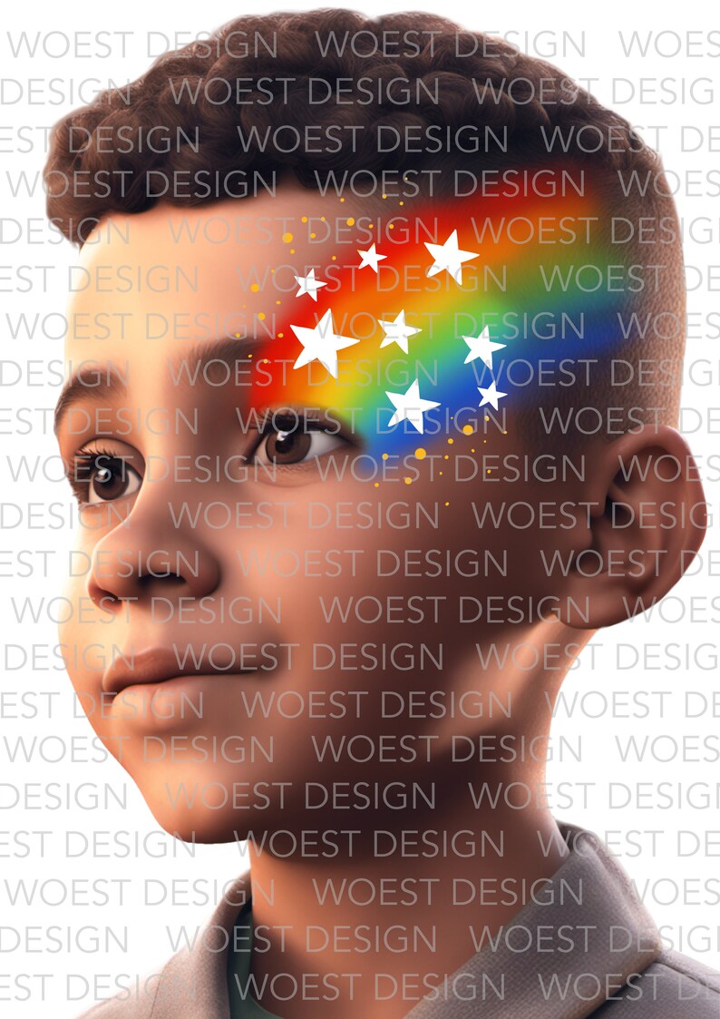 Pride Realistic Style DIGITAL DOWNLOAD - Face Paint Design Board ...
