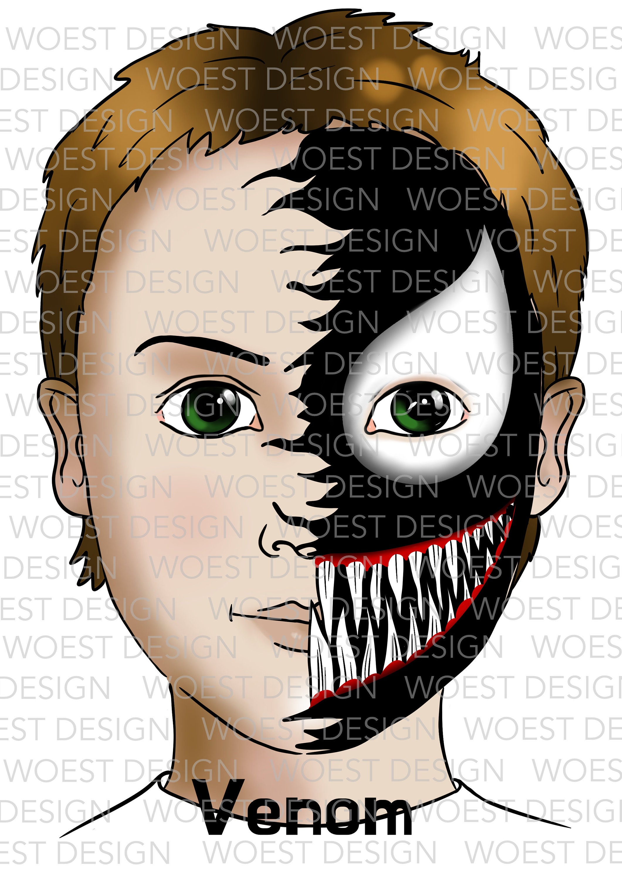 Venom Face Paint