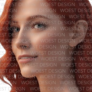 Adult Faces Realistic Style Blank Template Set 1 - DIGITAL DOWNLOAD ...