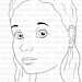 Blank Line Art Template Set A DIGITAL DOWNLOAD Face Paint Design Board ...