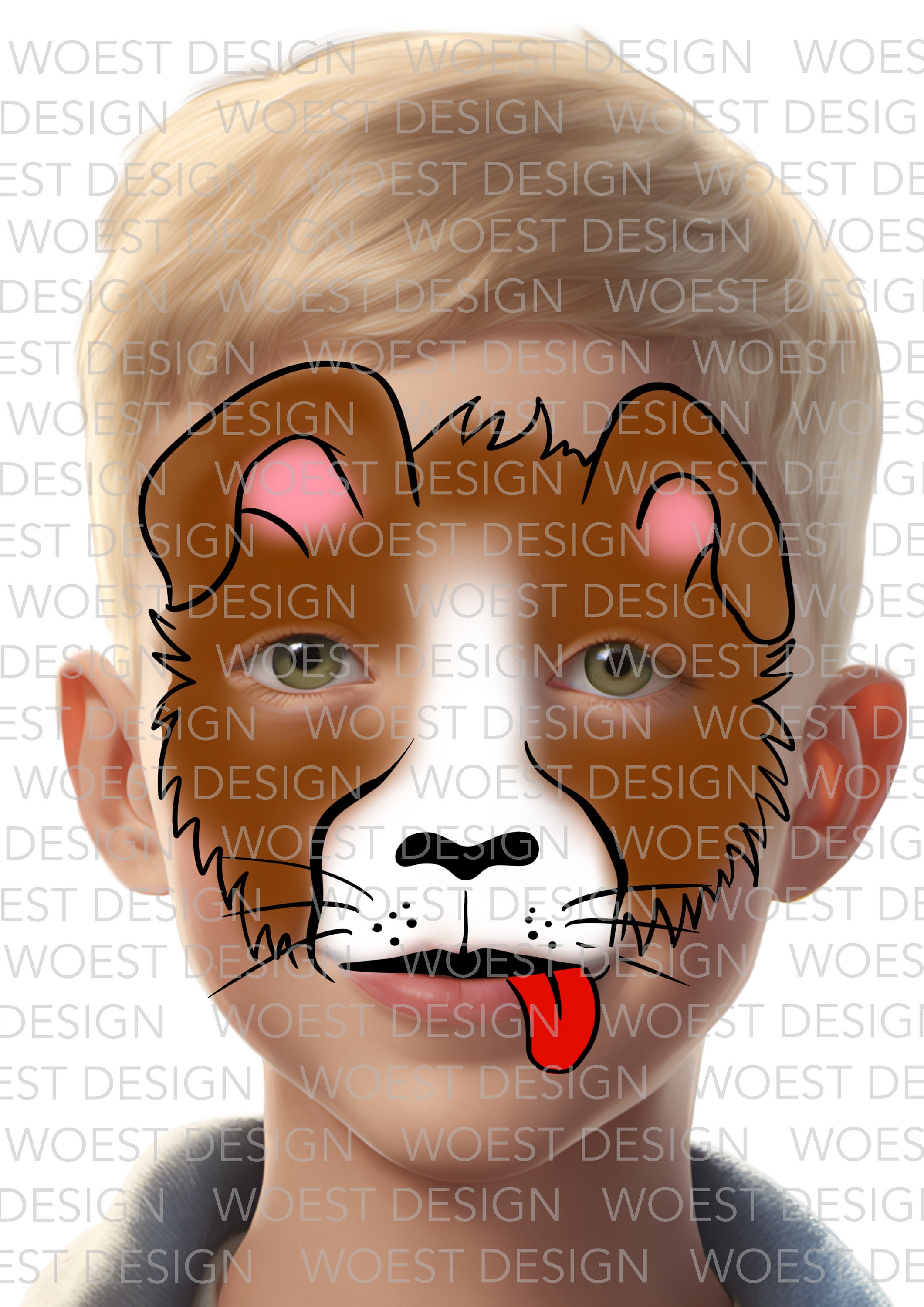 Mini Set B DIGITAL DOWNLOAD - Face Paint Design Board Face Painting ...