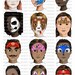 Basic Set B DIGITAL DOWNLOAD Face Paint Design Board Face - Etsy