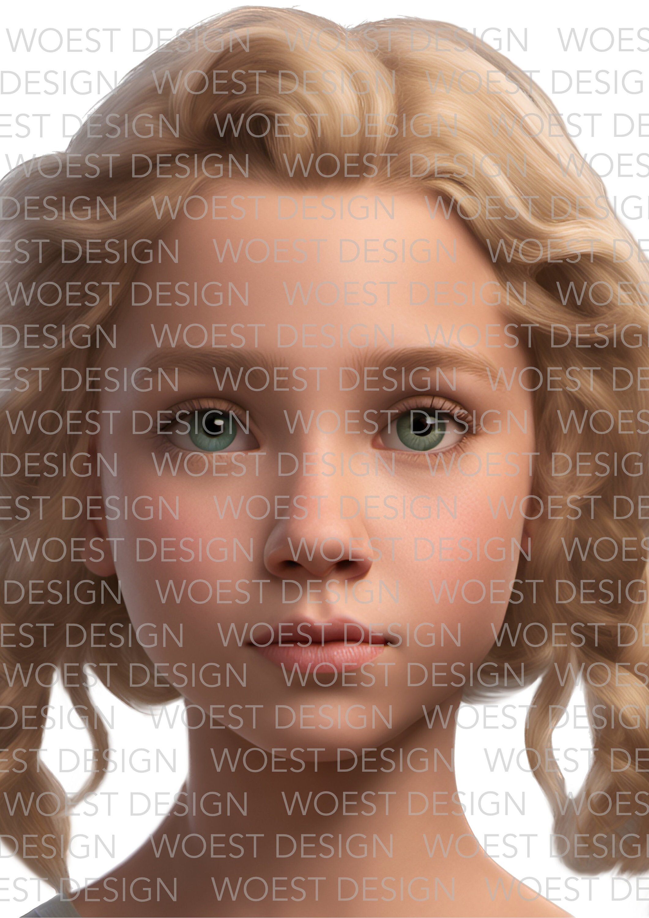 Realistic Style Blank Template Set 2B - DIGITAL DOWNLOAD - Face Paint ...