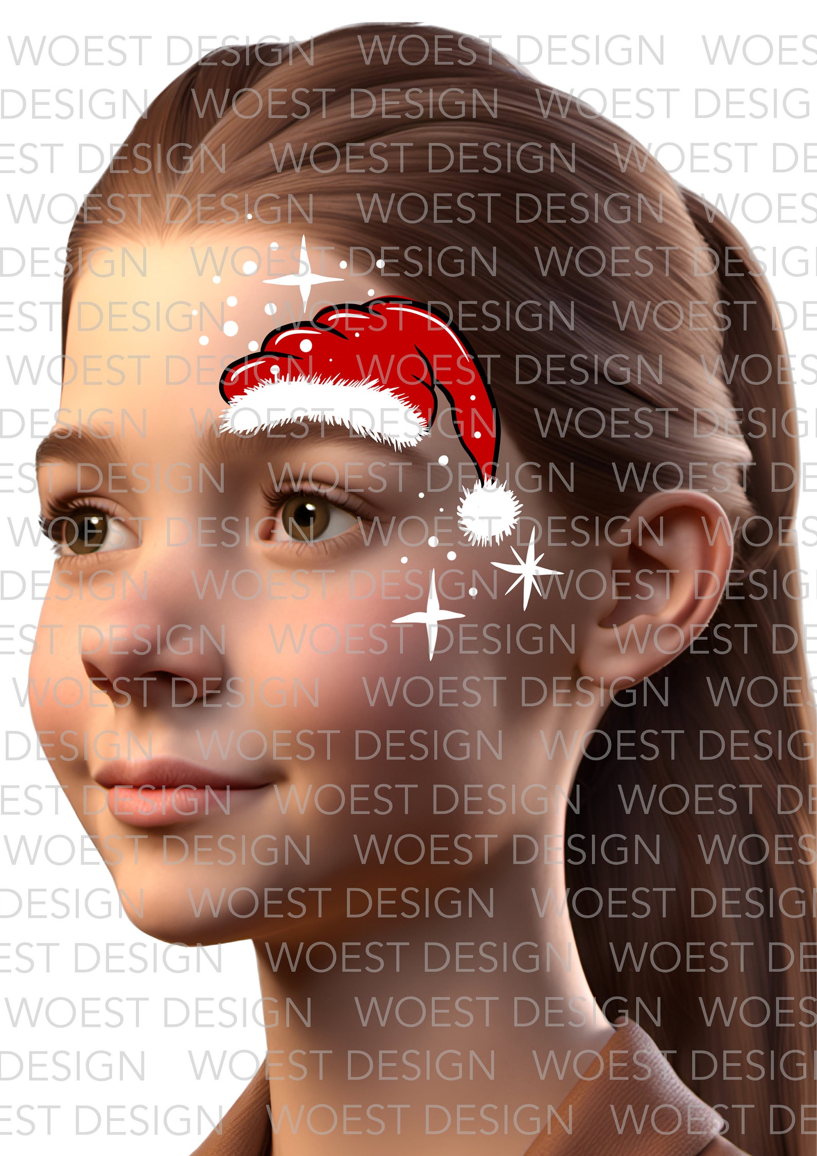 Christmas Set Realistic Style DIGITAL DOWNLOAD - Face Paint Design ...
