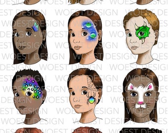 Face Painting Menu Board Digital - Etsy