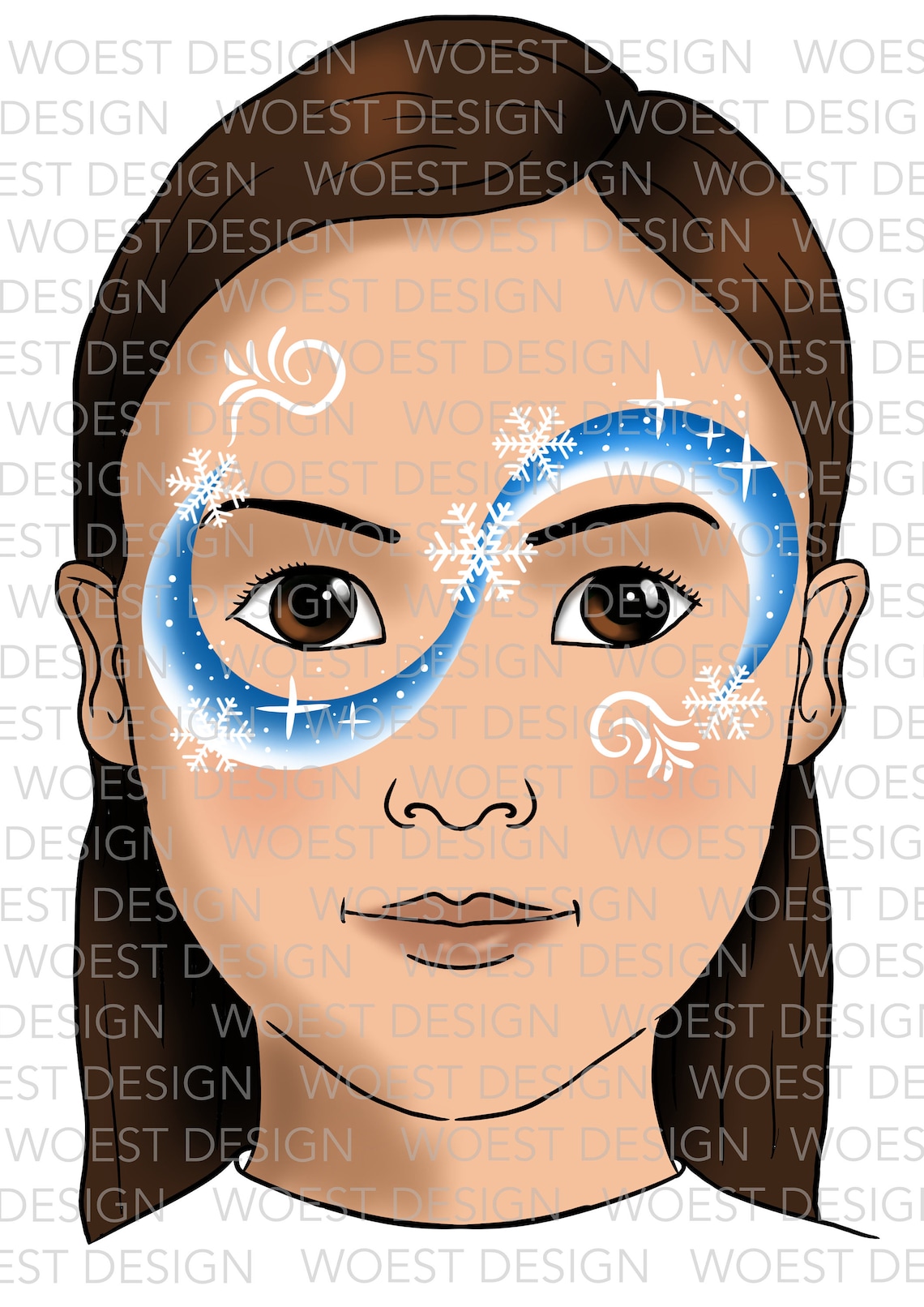 Winter Set DIGITAL DOWNLOAD - Face Paint Painting Design Board Template ...