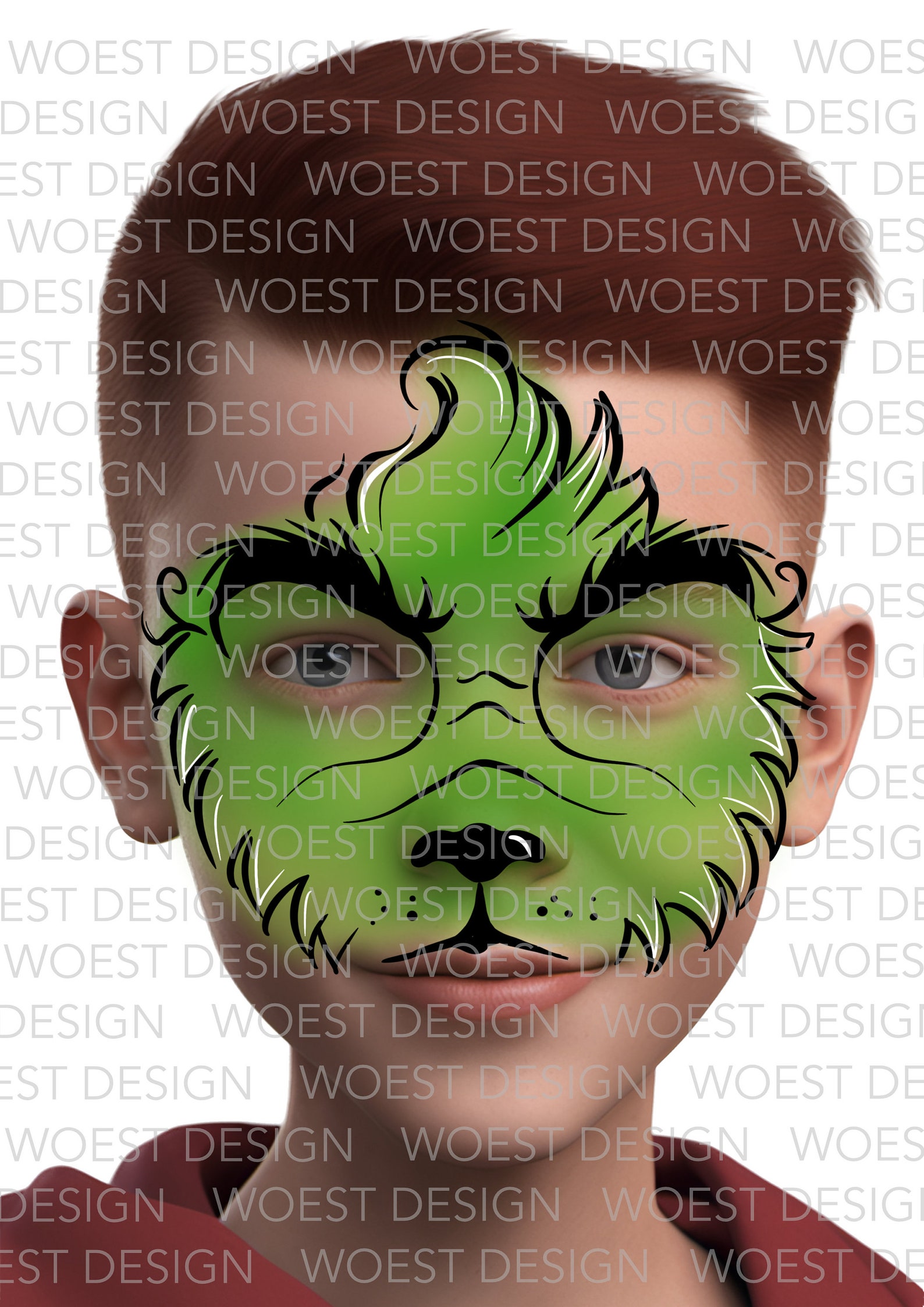 Christmas Set Realistic Style DIGITAL DOWNLOAD - Face Paint Design ...
