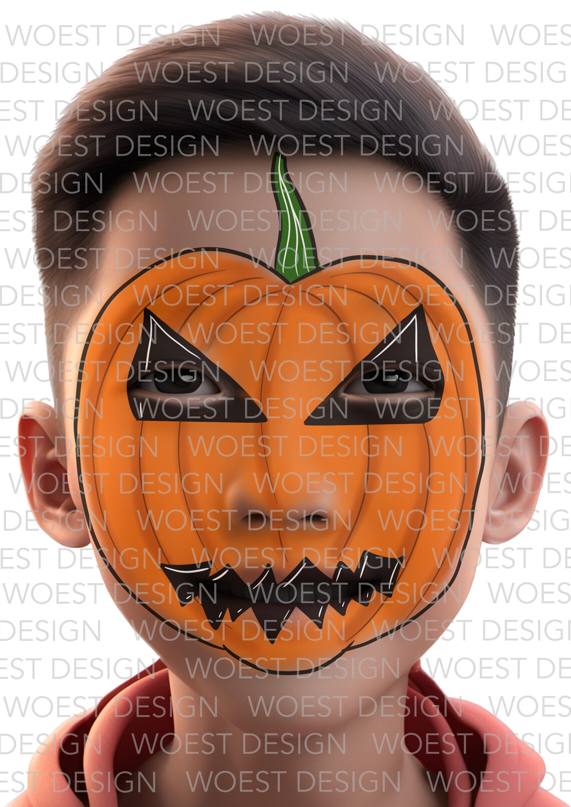 Halloween Set Realistic Style DIGITAL DOWNLOAD - Face Paint Painting ...