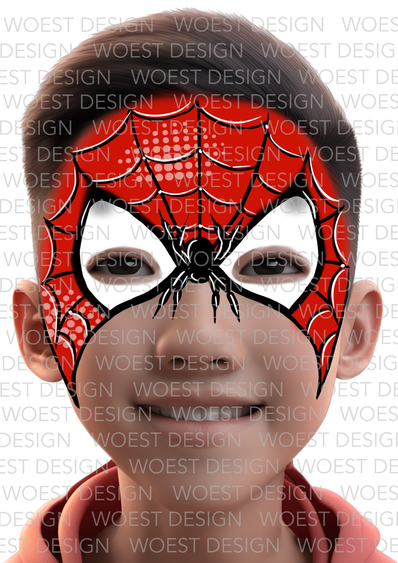 Super Hero Set Realistic DIGITAL DOWNLOAD - Face Paint Painting Design ...