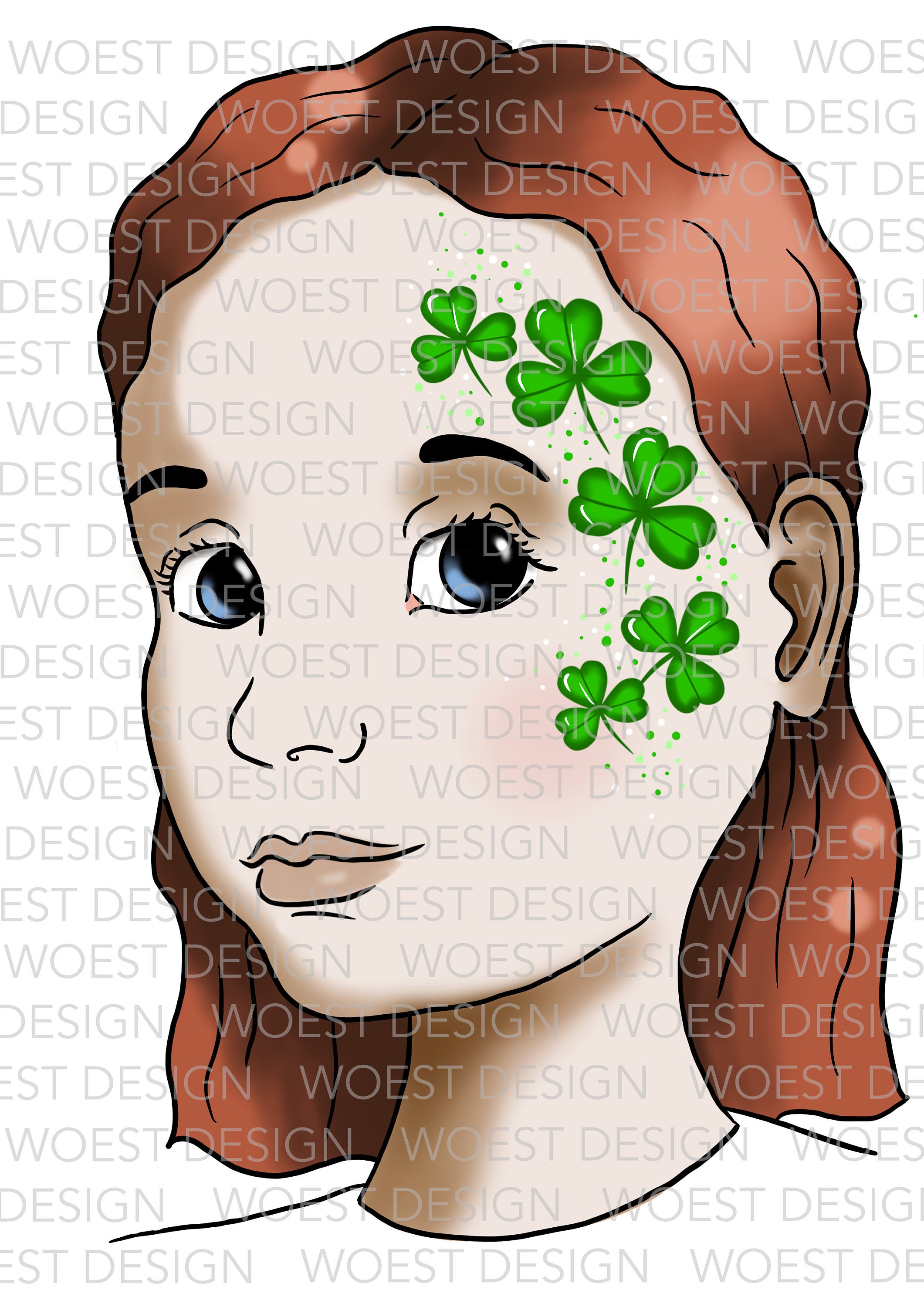 Saint Patrick's Day Set DIGITAL DOWNLOAD - Face Paint Design Board Face ...