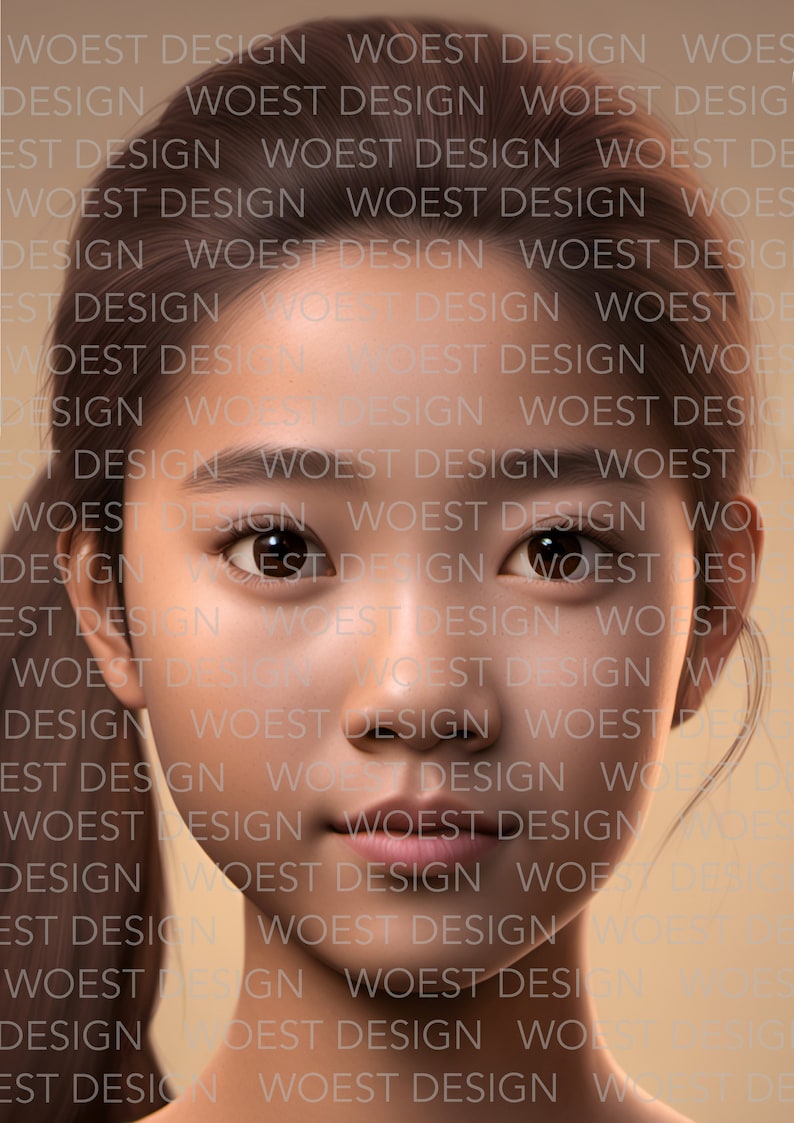 Realistic Style Blank Template Set 1A - DIGITAL DOWNLOAD - Face Paint ...