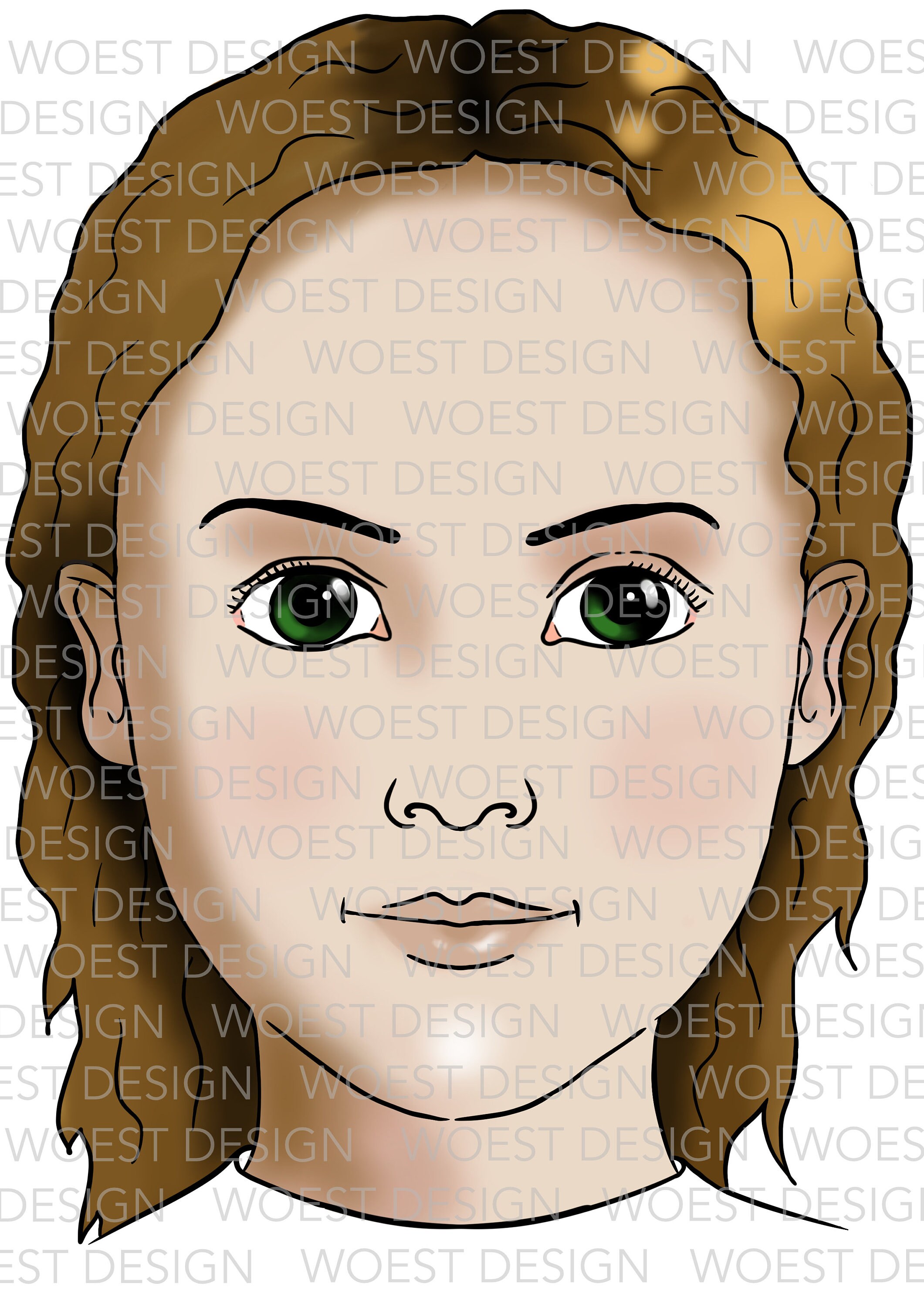 Blank Template Set B DIGITAL DOWNLOAD - Face Paint Design Board Face ...