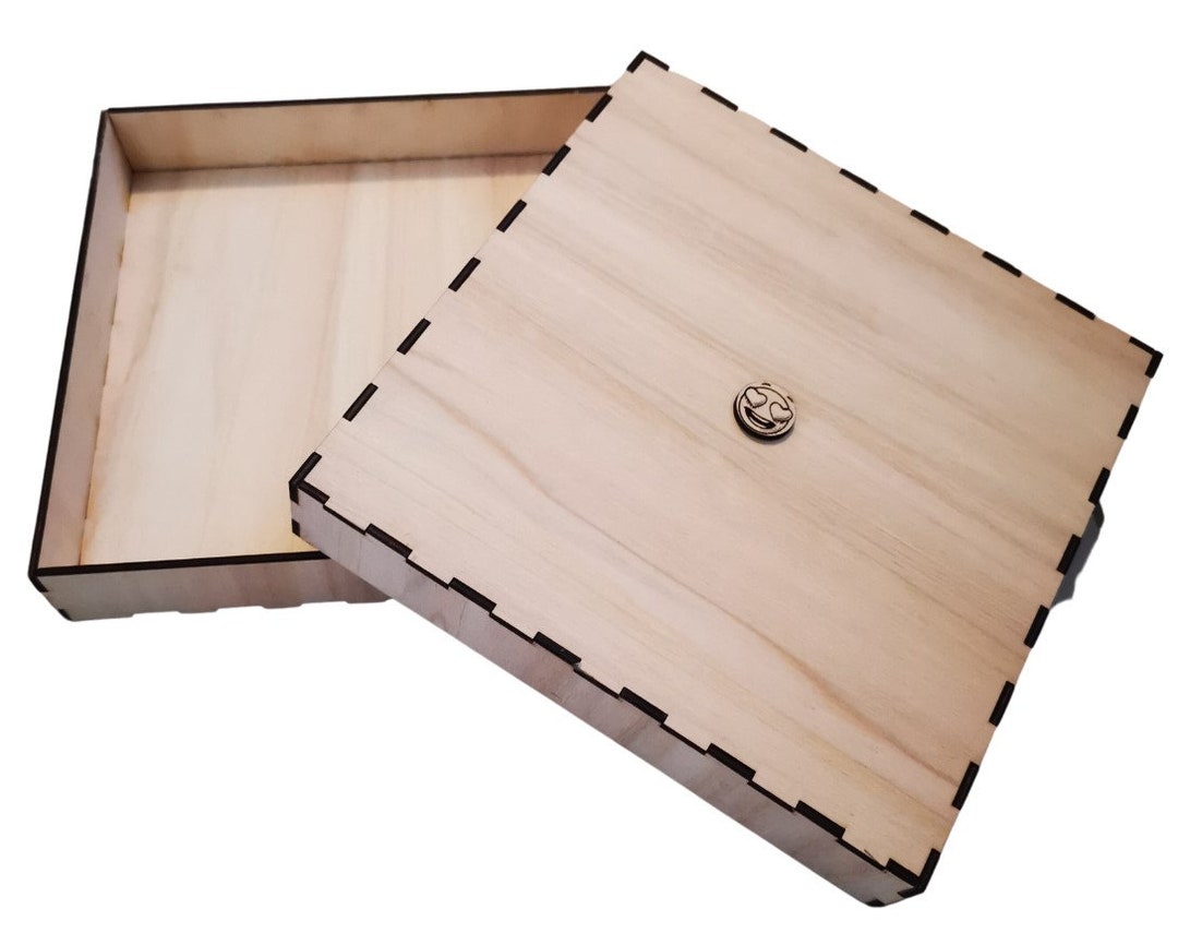 Vector File Laser Cut Box With Lid. - Etsy