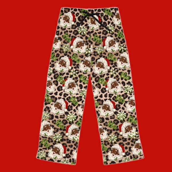 Black Santa Pajamas Etsy