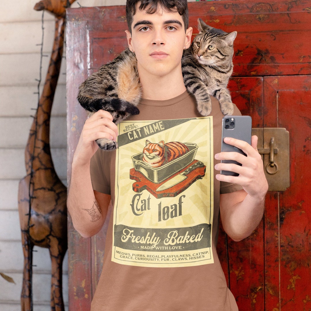 Orange Cat Cat Loaf Tshirt Funny Cat Shirt, Trendy Vintage Retro Shirts ...