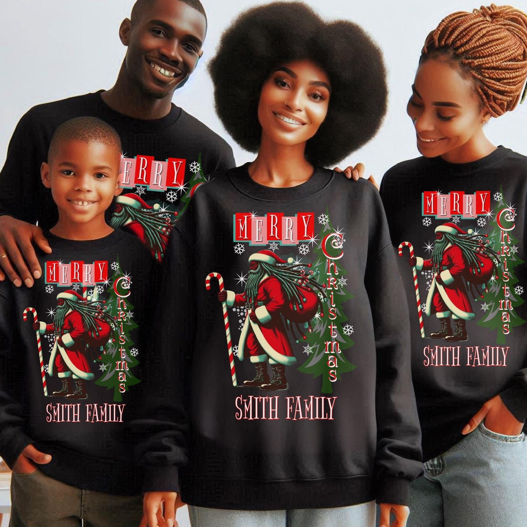 Funky Santa Claus With Dread Locs, Christmas Personalized - Etsy