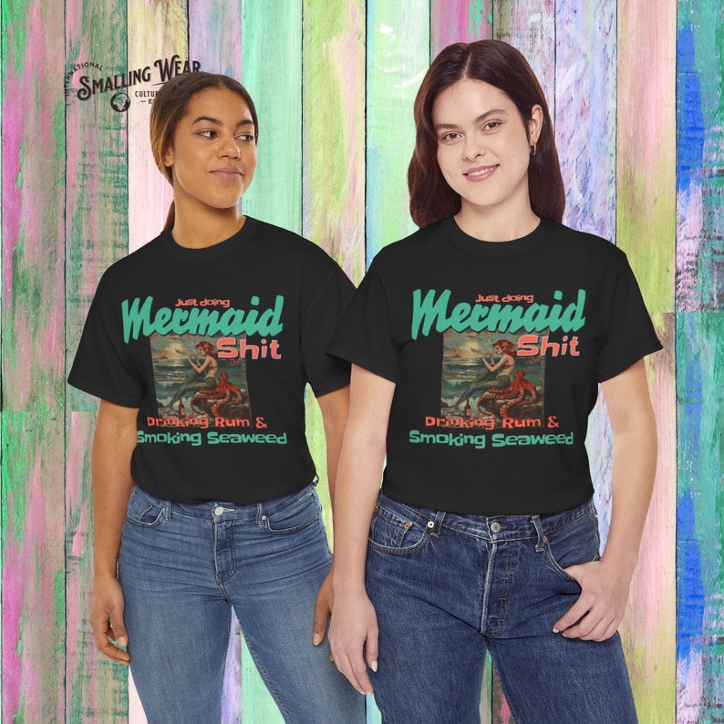 Mermaidcore T-shirt: Vintage Sea Siren Tee, Coconut Girl Vibes - Etsy UK