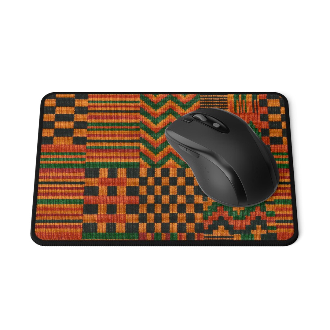 Kente Pattern Mouse Pad | African Print Non-slip Desk Mat - Etsy