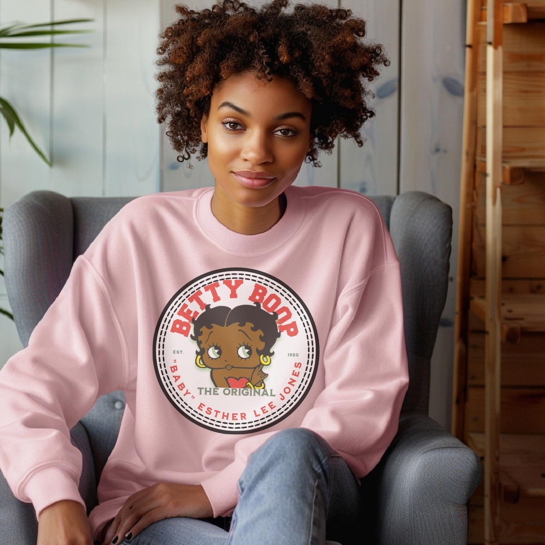 Black Betty Boop Sweatshirt: Esther Lee Jones Tribute Graphic Tee - Etsy