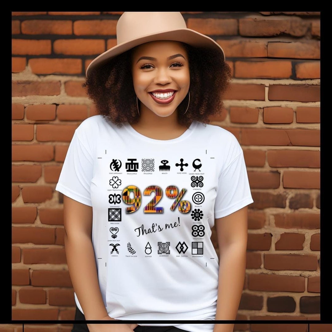 Adinkra Symbols Graphic Tee: Wisdom & Strength, Black History Unisex ...