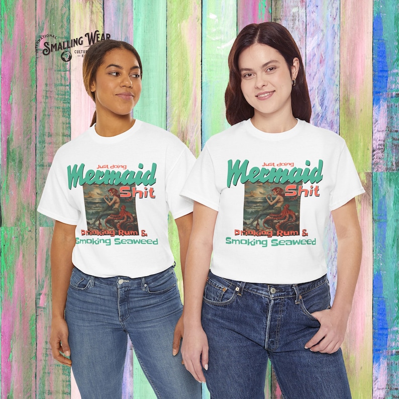 Mermaidcore T-shirt: Vintage Sea Siren Tee, Coconut Girl Vibes - Etsy UK