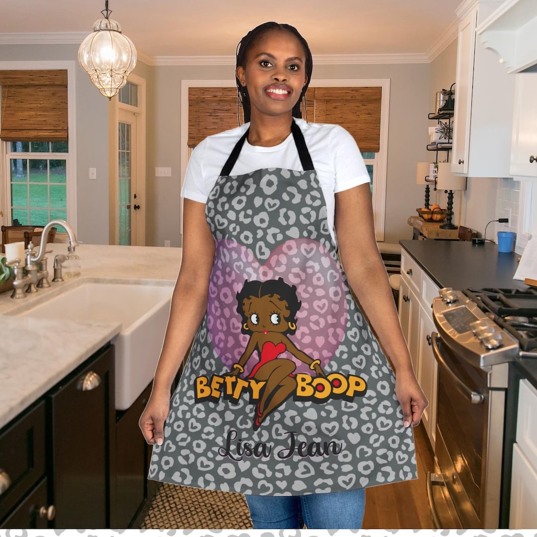 Black Betty Boop Personalized Apron, 5-color Straps - Fun & Playful ...