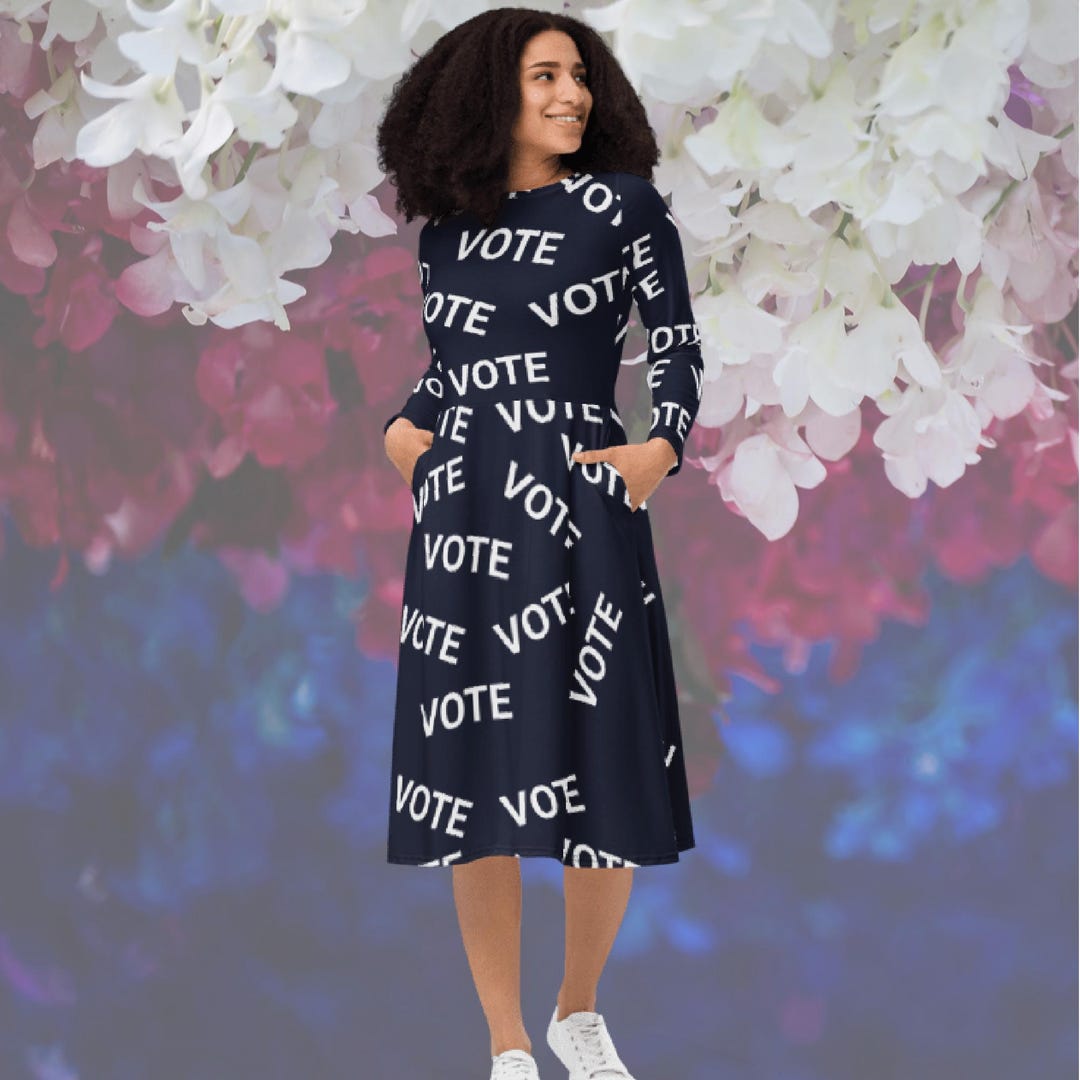 Democrat Convention Vote Dress Election Debate 2024 All-over Print Long ...